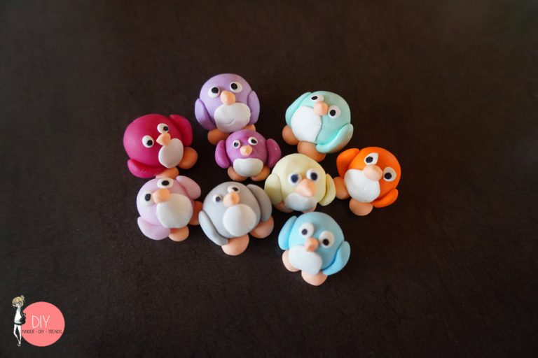 FIMO Ideen für Kinder - Pinguine Anleitung